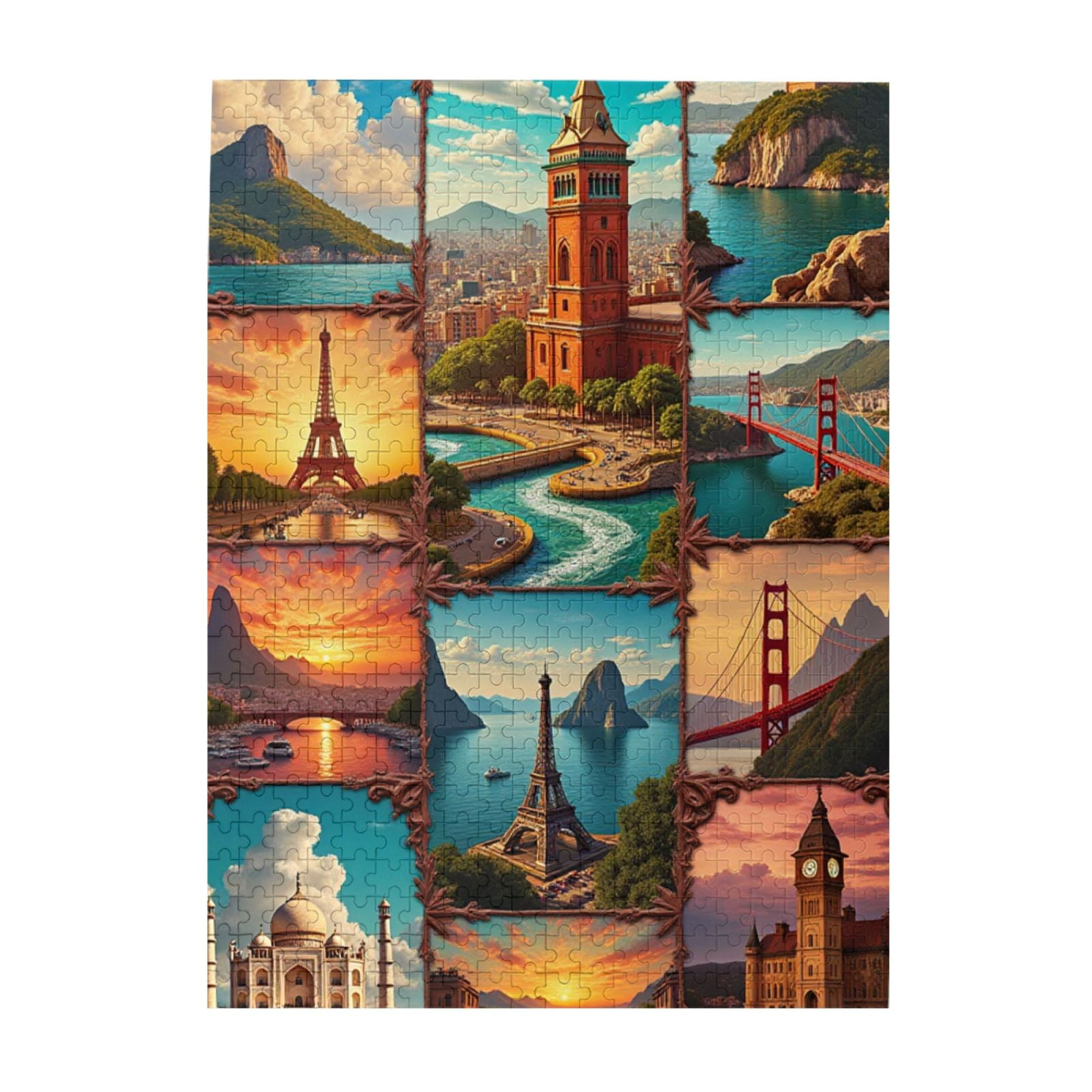500 Piece World Landmarks Jigsaw Puzzle For Adults – Challenging & Fun ...