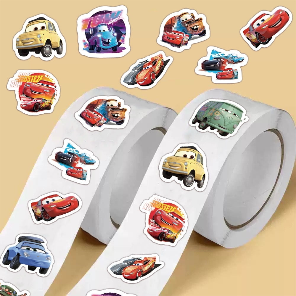 500 Pieces Cars Stickers Colorful Fashion Graffiti Rolls Self McQueen Adhesive Seals for Kids ...