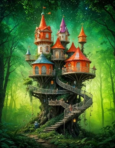 500 Pieces Castle Wooden Puzzles for Adults - Stress Relief Games Party ...