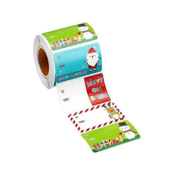 500 Pieces Christmas Gift Tags Stickers Name Tags for Presents Gift ...