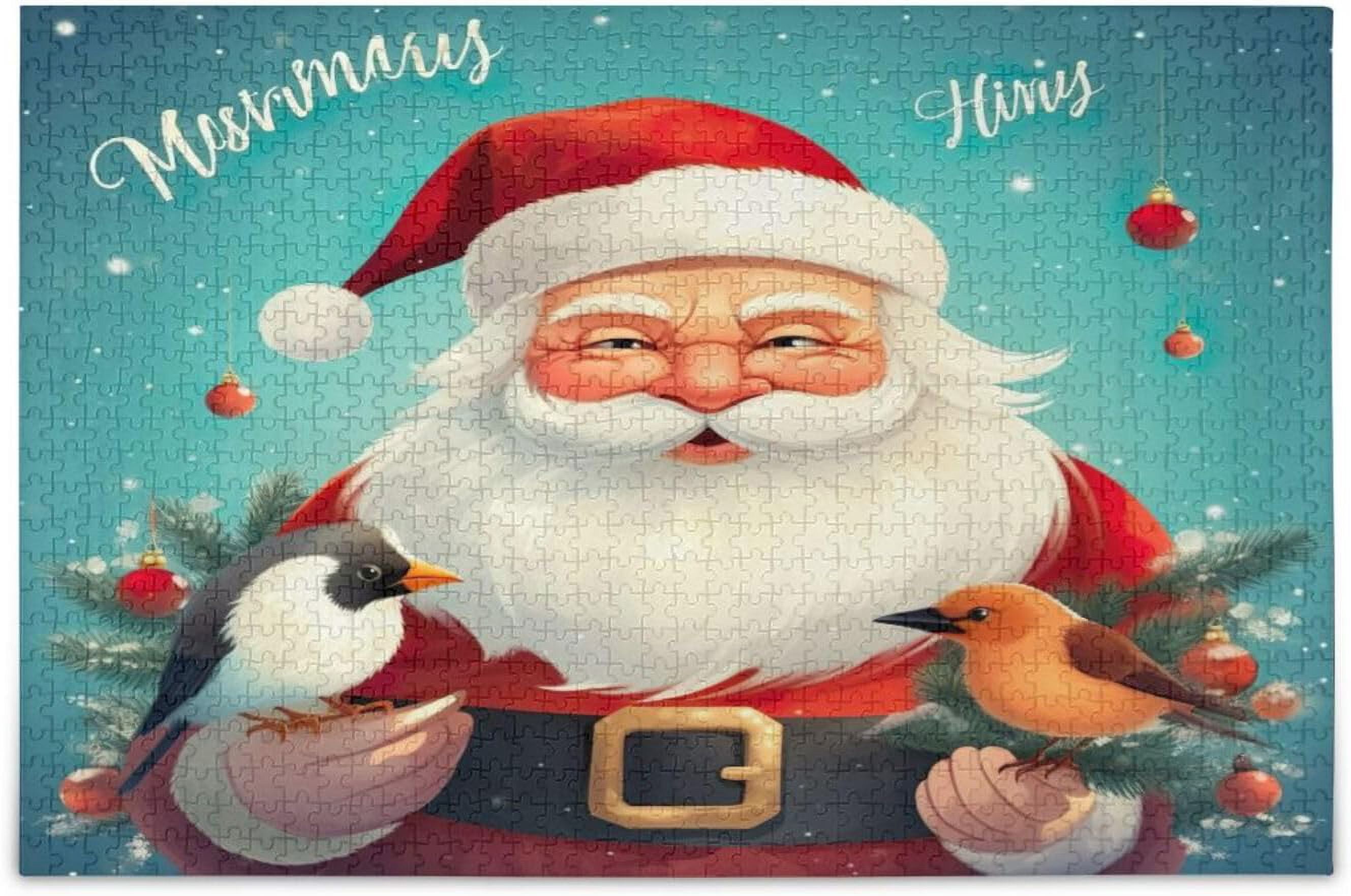 500 Pieces Christmas Santa Claus Jigsaw Puzzle for Adults Teens Kids ...