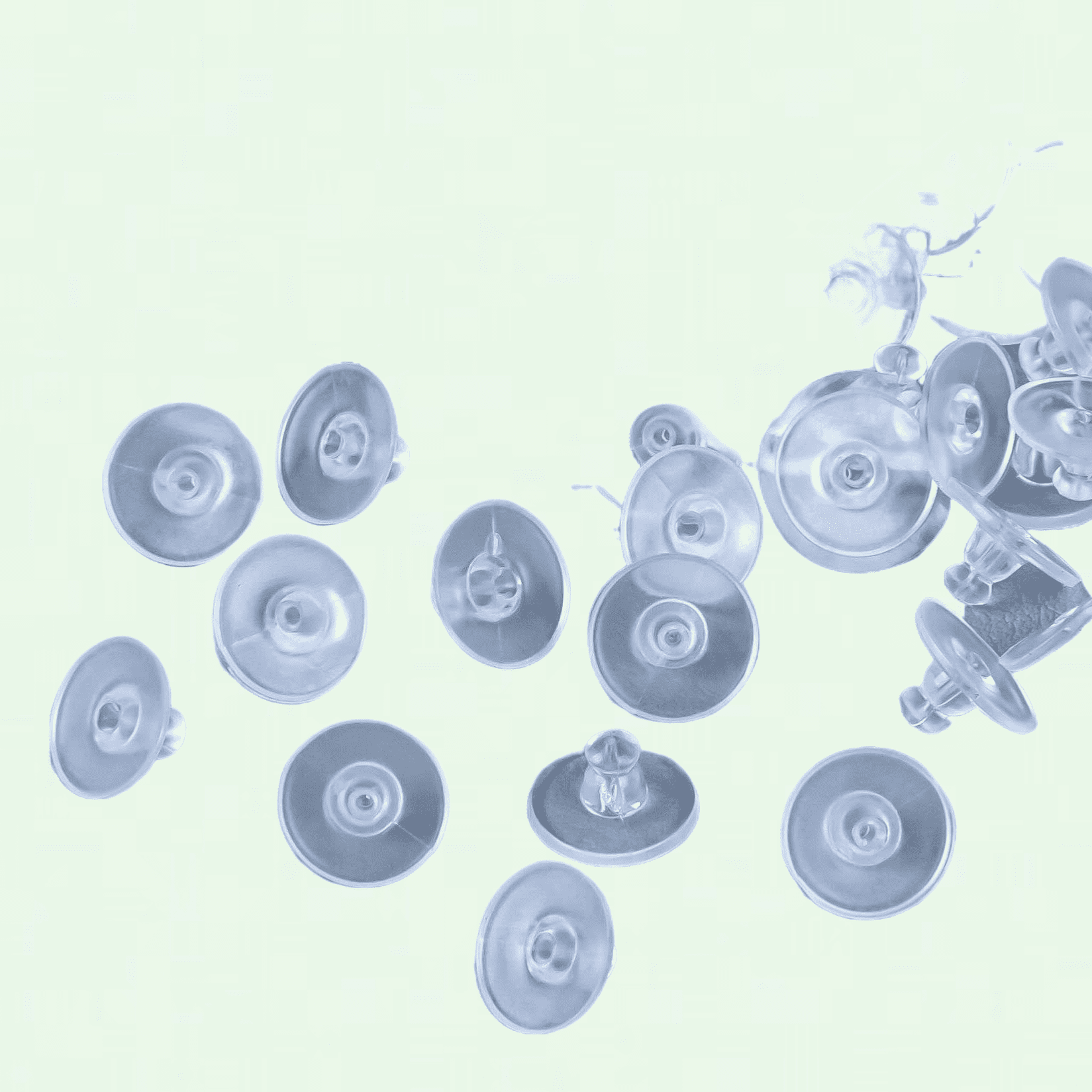 500 Pieces Clear Silicone Rubber Earring Backs - Hypoallergenic Soft ...