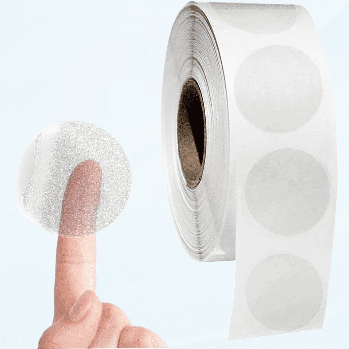 500 Pieces Clear Stickers Round 1 Inch, Envelope Stickers Dot Label ...