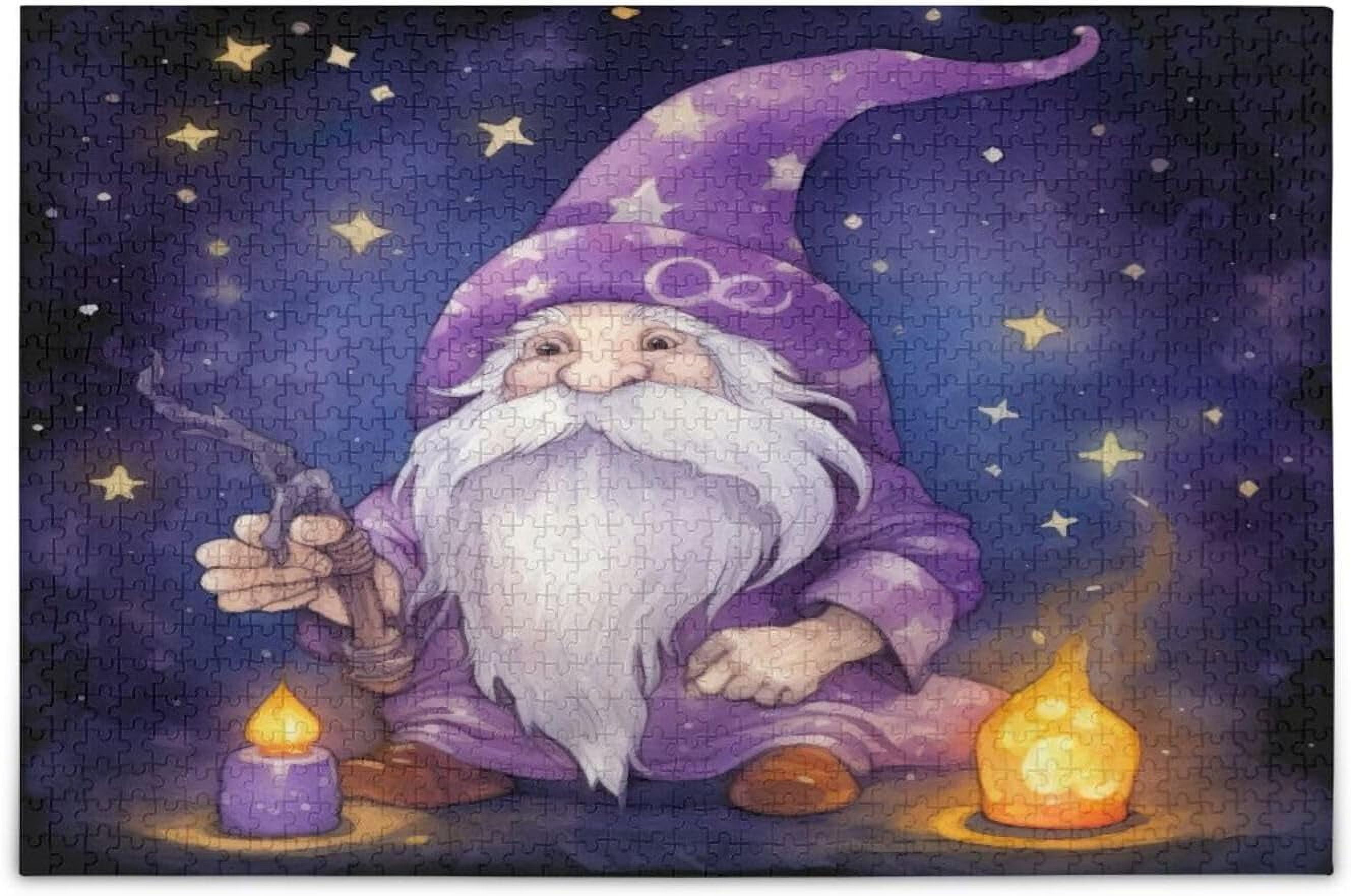 500 Pieces Cute Gnome Jigsaw Puzzle for Adults Teens Kids, Fun Family ...