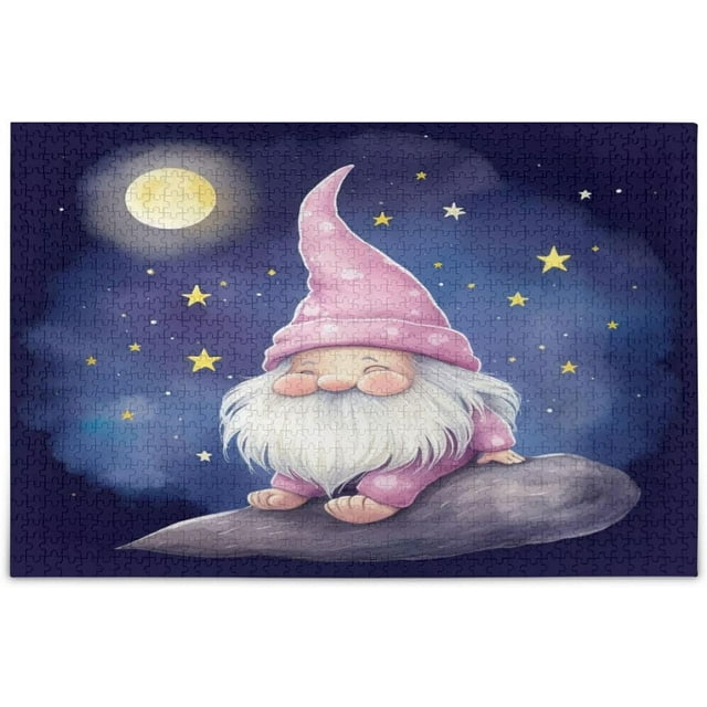 500 Pieces Cute Gnome Jigsaw Puzzle for Adults Teens Kids, Fun Family ...