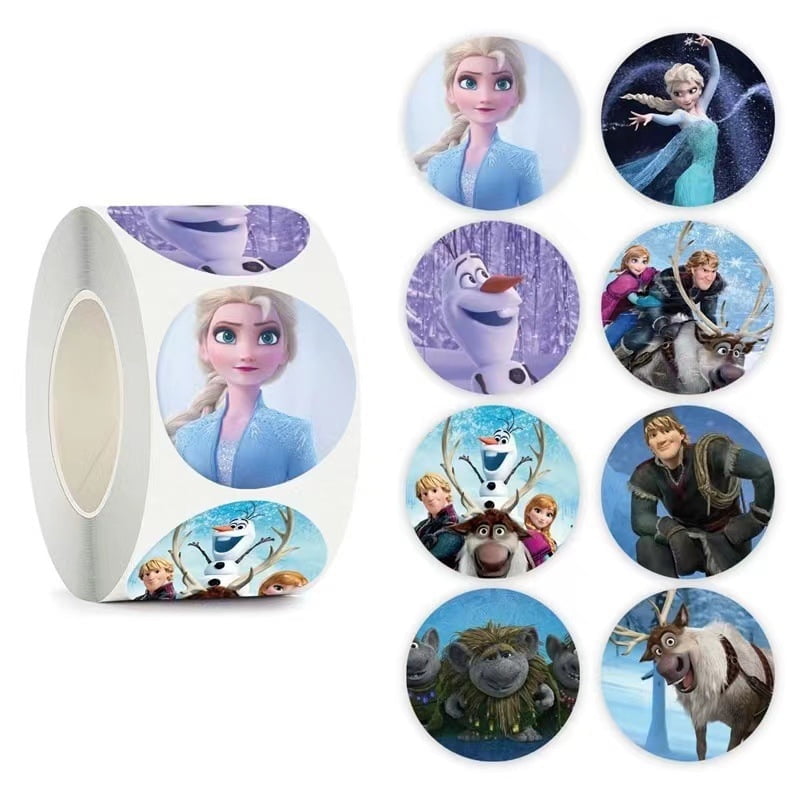 500 Pieces Elsa Stickers Colorful Fashion Graffiti Rolls Self Adhesive ...