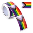 500 Pieces Gay Stickers Heart/Square Shape Gay Rainbow Stickers ...