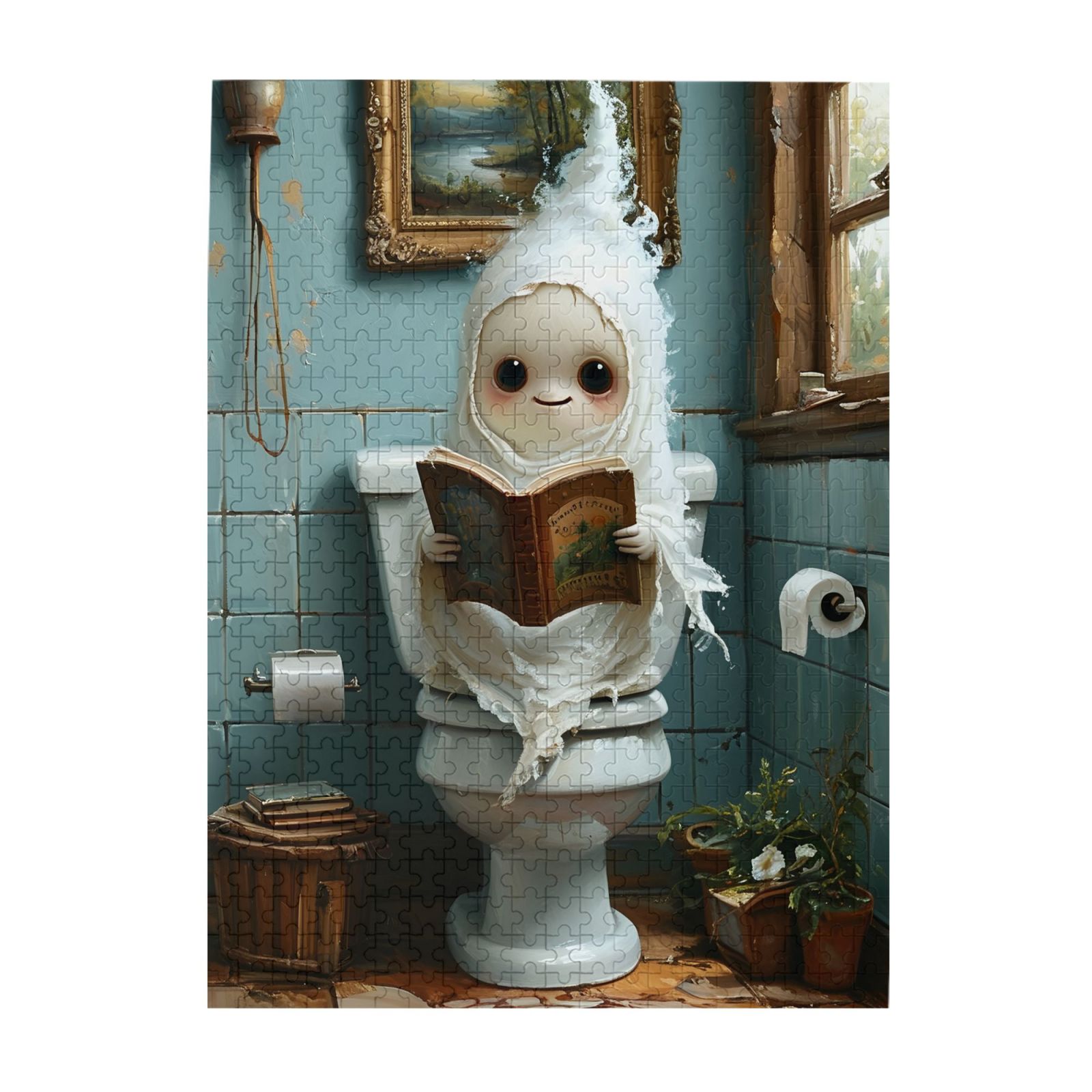 500 Pieces Halloween Ghost Wooden Jigsaw Puzzle for Adults, The Horror ...
