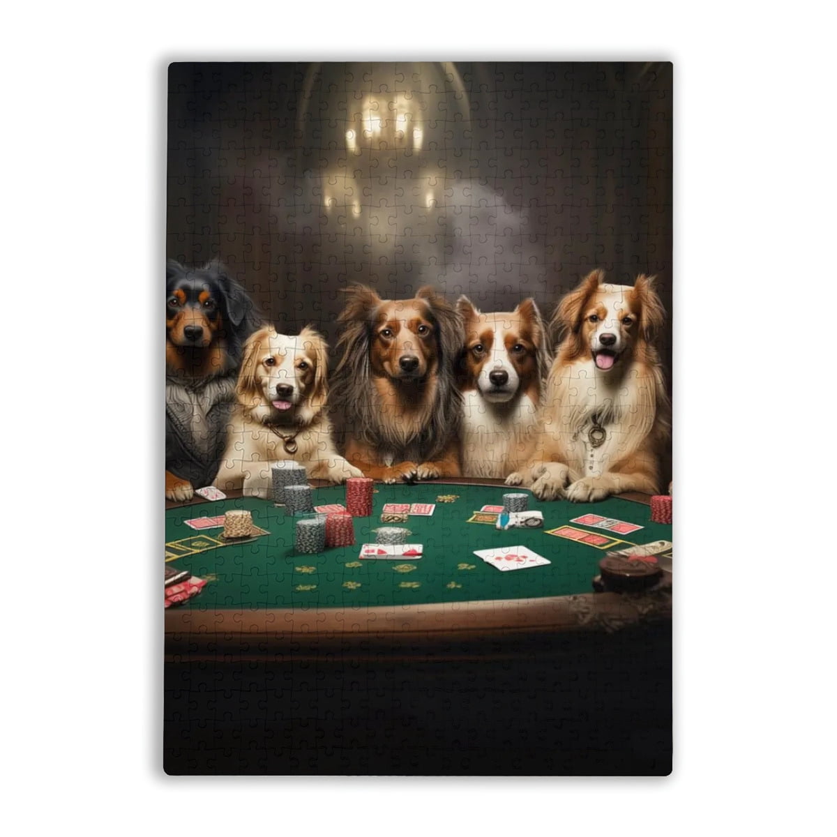 500 Pieces Jigsaw Puzzle For Adults And Teens Dogs Playing Poker Family ...