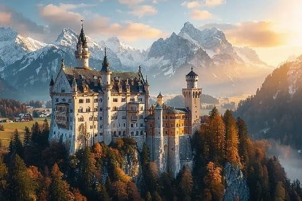 500 Pieces Jigsaw Puzzles -German Neuschwanstein Castle- Puzzle Game ...