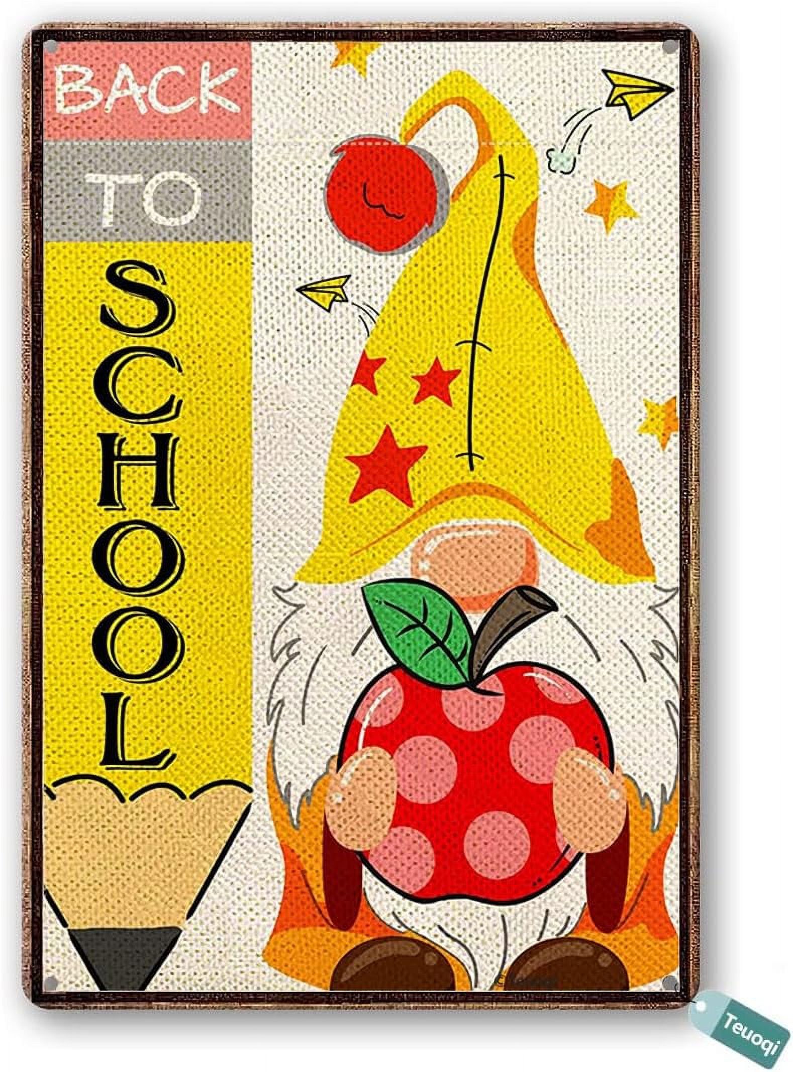500 Pieces Jigsaw Puzzles Vintage Back to School First Day Gnome Apple ...