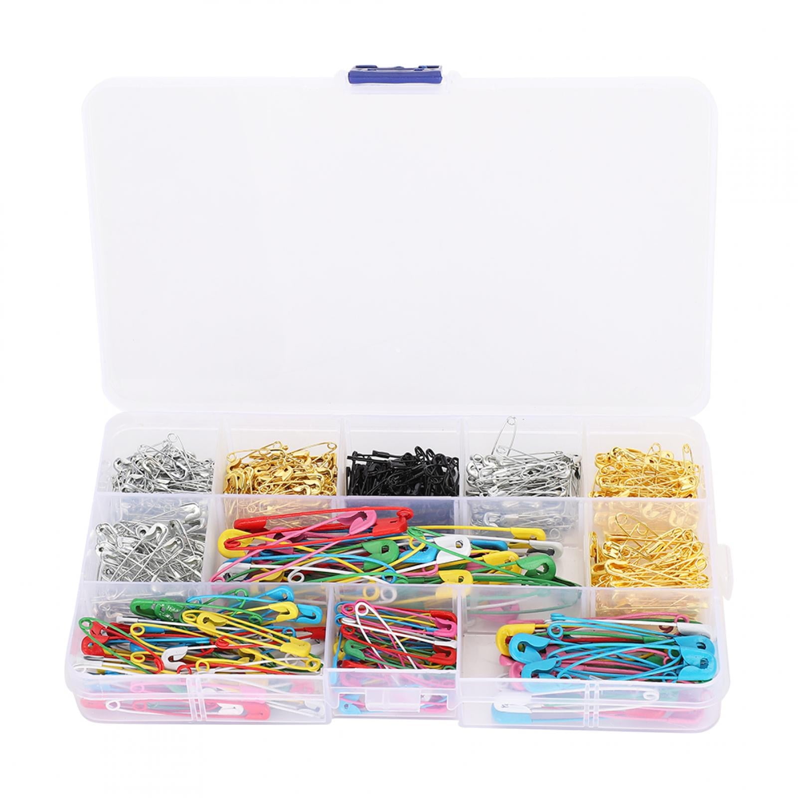 500 Pieces Large and Small Safety Pins Assorted Multicolor ...