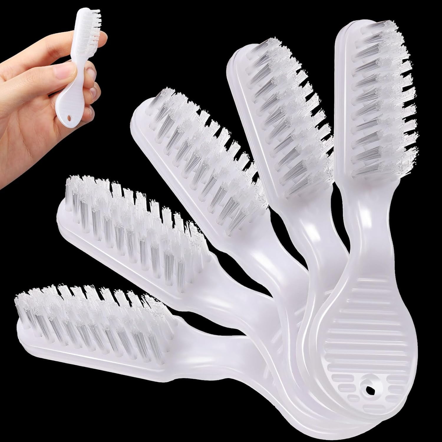 500 Pieces Mini Toothbrush Bulk Disposable Toothbrushes Thumbprint ...