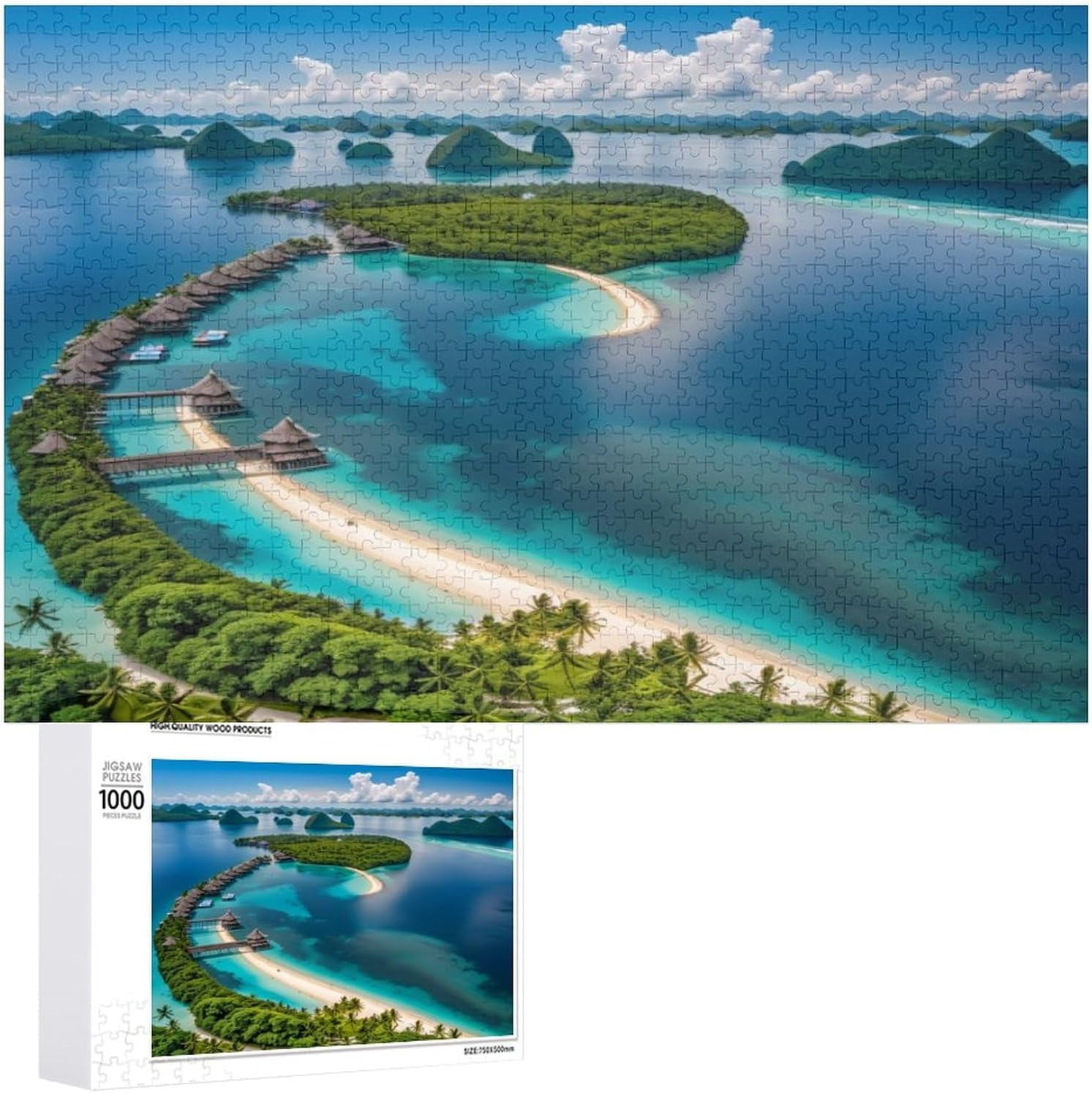 500 Pieces Mountains and Rivers Landscape Puzzle for Adults, 20.5"x15 ...