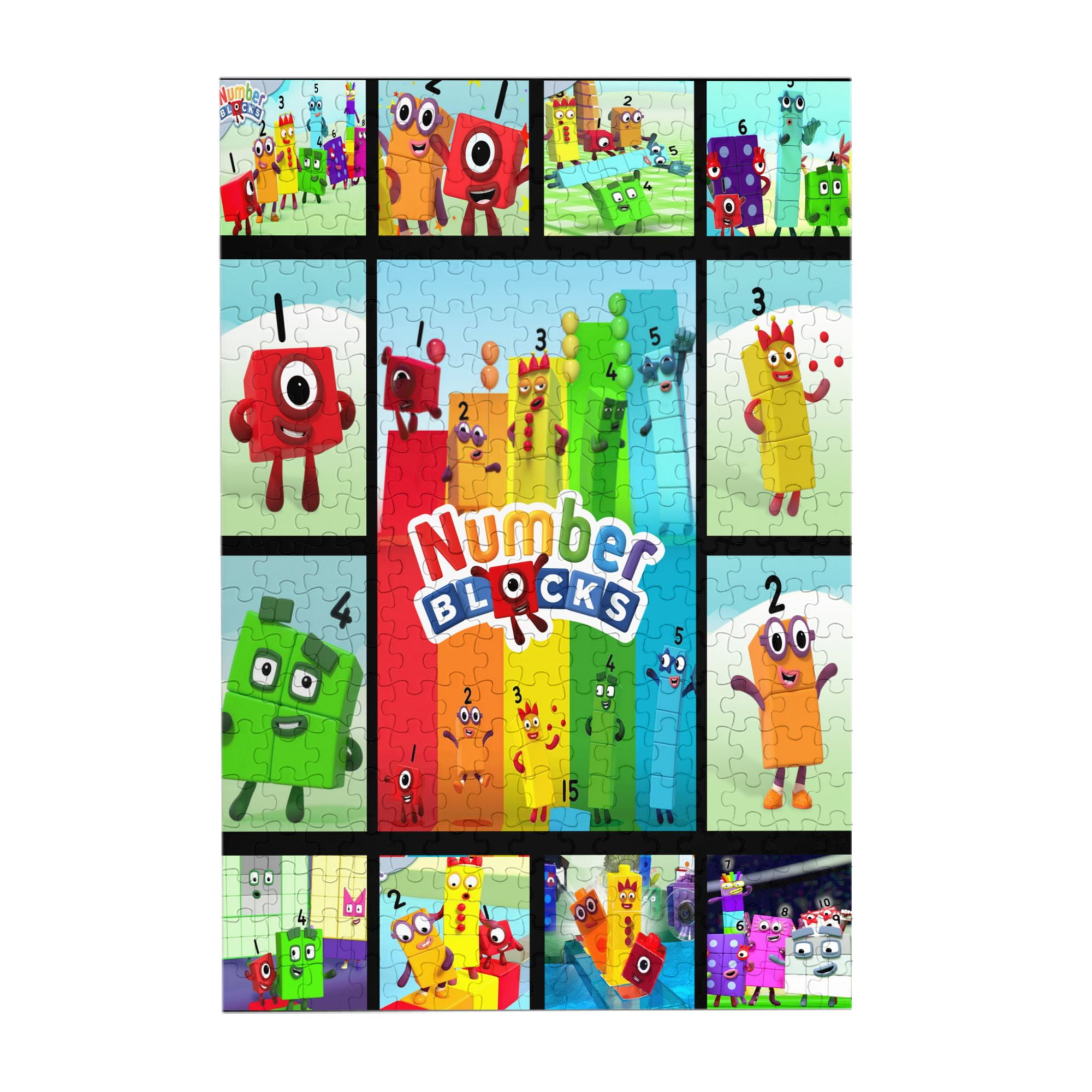 500 Pieces Number Block Puzzle for Adults and Teenagers Cartoon Jigsaw ...