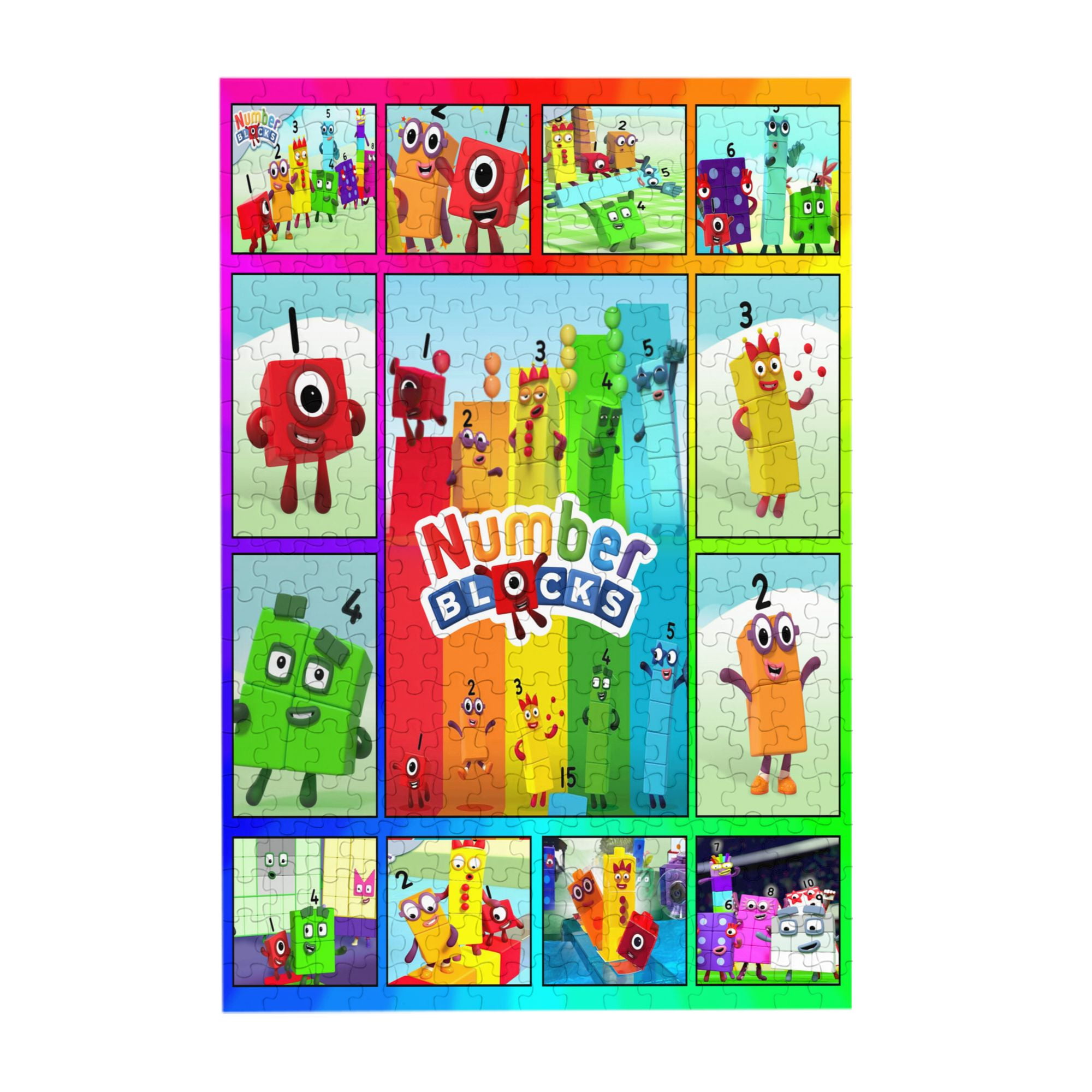 500 Pieces Number Block Puzzle for Adults and Teenagers Cartoon Jigsaw ...