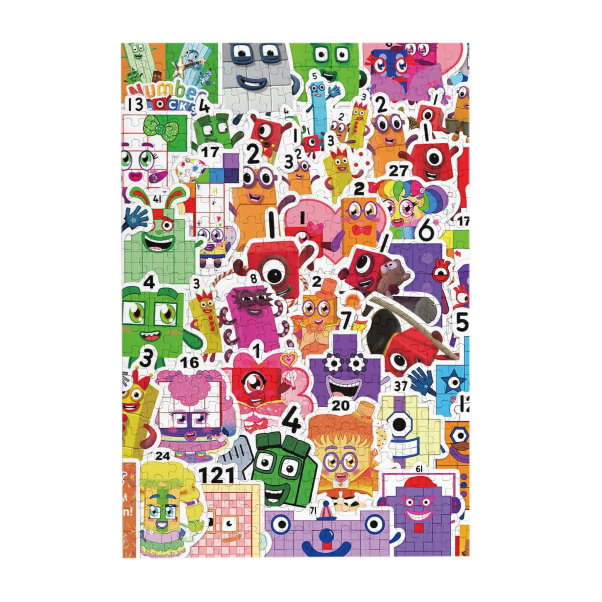 500 Pieces Number Block Puzzle for Adults and Teenagers Cartoon Jigsaw ...