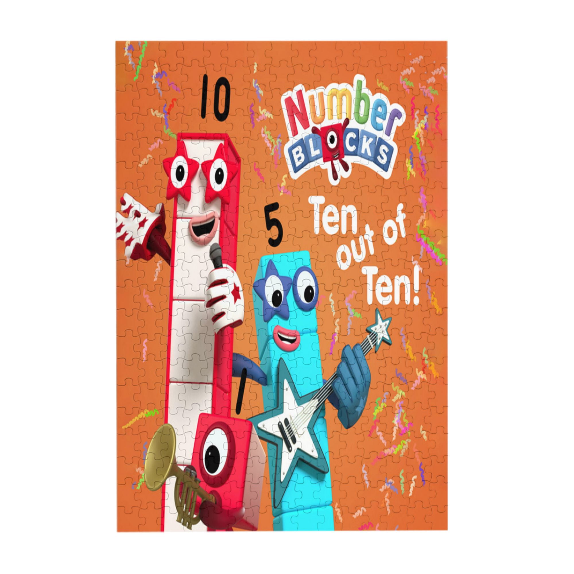 500 Pieces Number Block Puzzle for Adults and Teenagers Cartoon Jigsaw ...