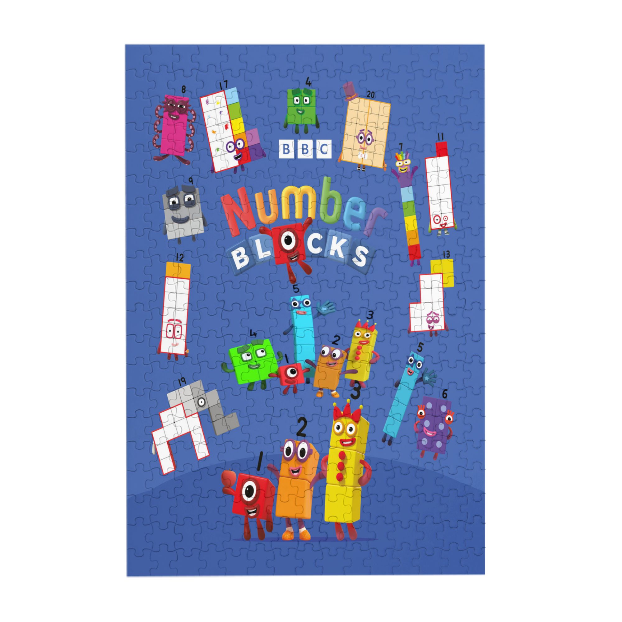 500 Pieces Number Block Puzzle for Adults and Teenagers Cartoon Jigsaw ...
