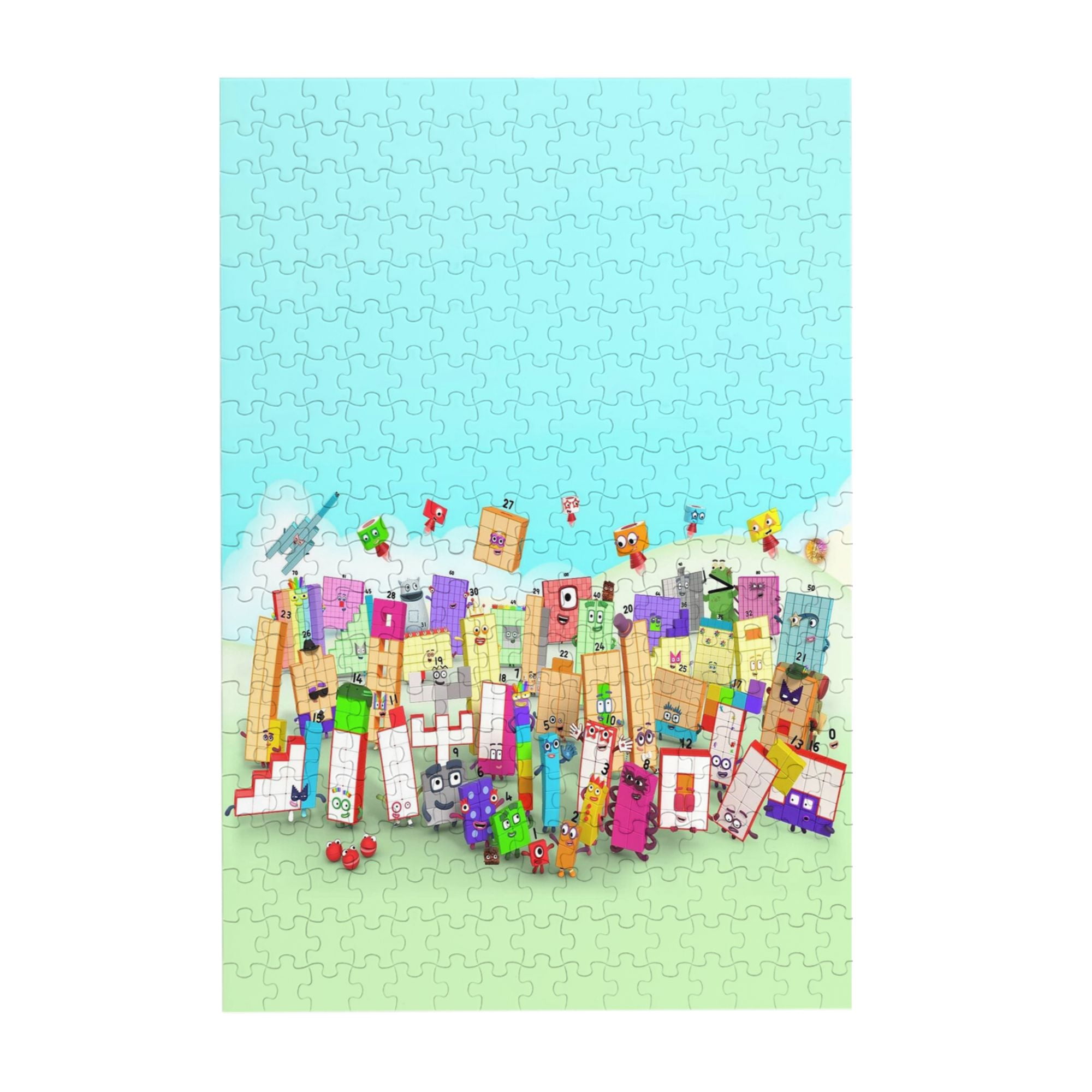 500 Pieces Number Block Puzzle for Adults and Teenagers Cartoon Jigsaw ...