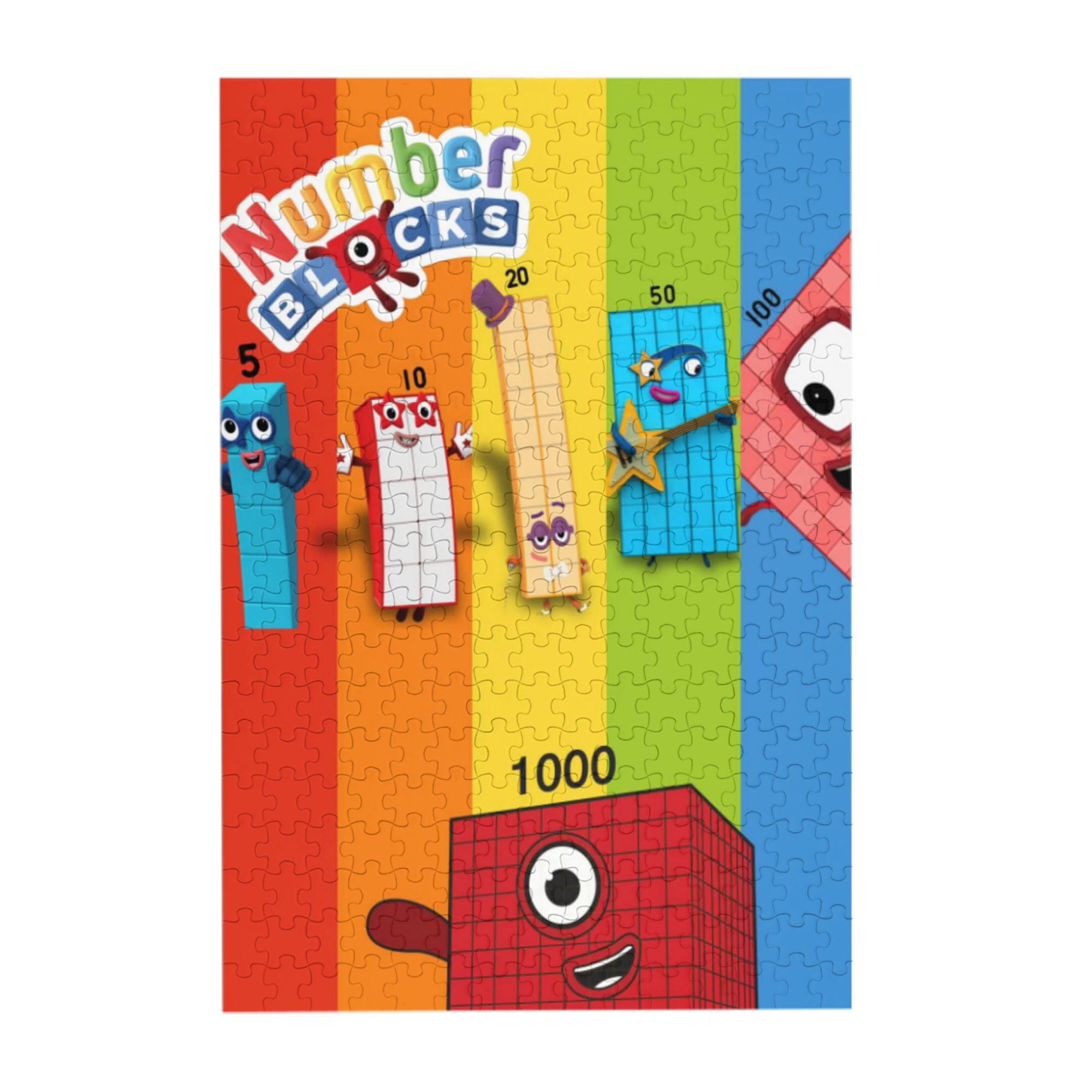 500 Pieces Number Block Puzzle for Adults and Teenagers Cartoon Jigsaw ...