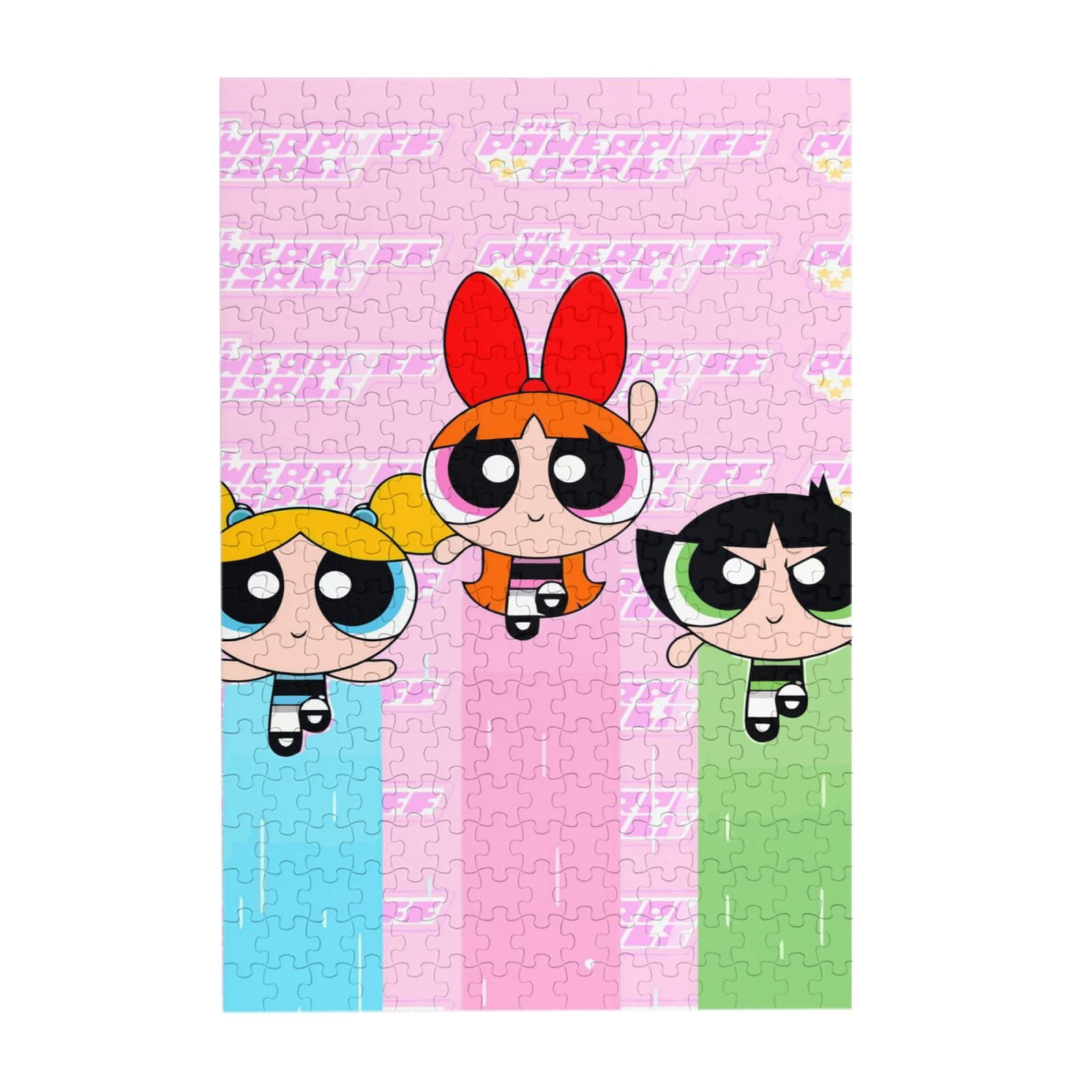 500 Pieces Powerpuff Girls Jigsaw Puzzles Cartoon Anime Picture Puzzle ...