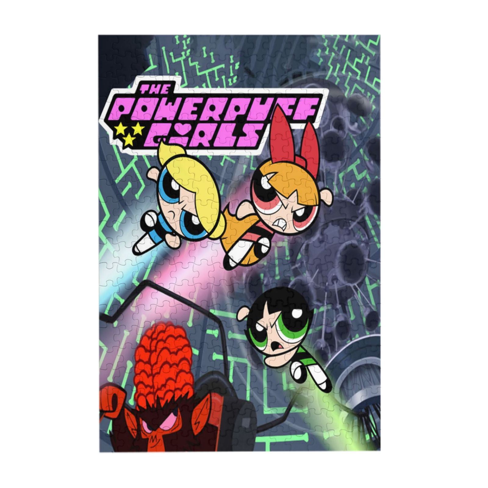 500 Pieces Powerpuff Girls Jigsaw Puzzles Cartoon Anime Picture Puzzle ...
