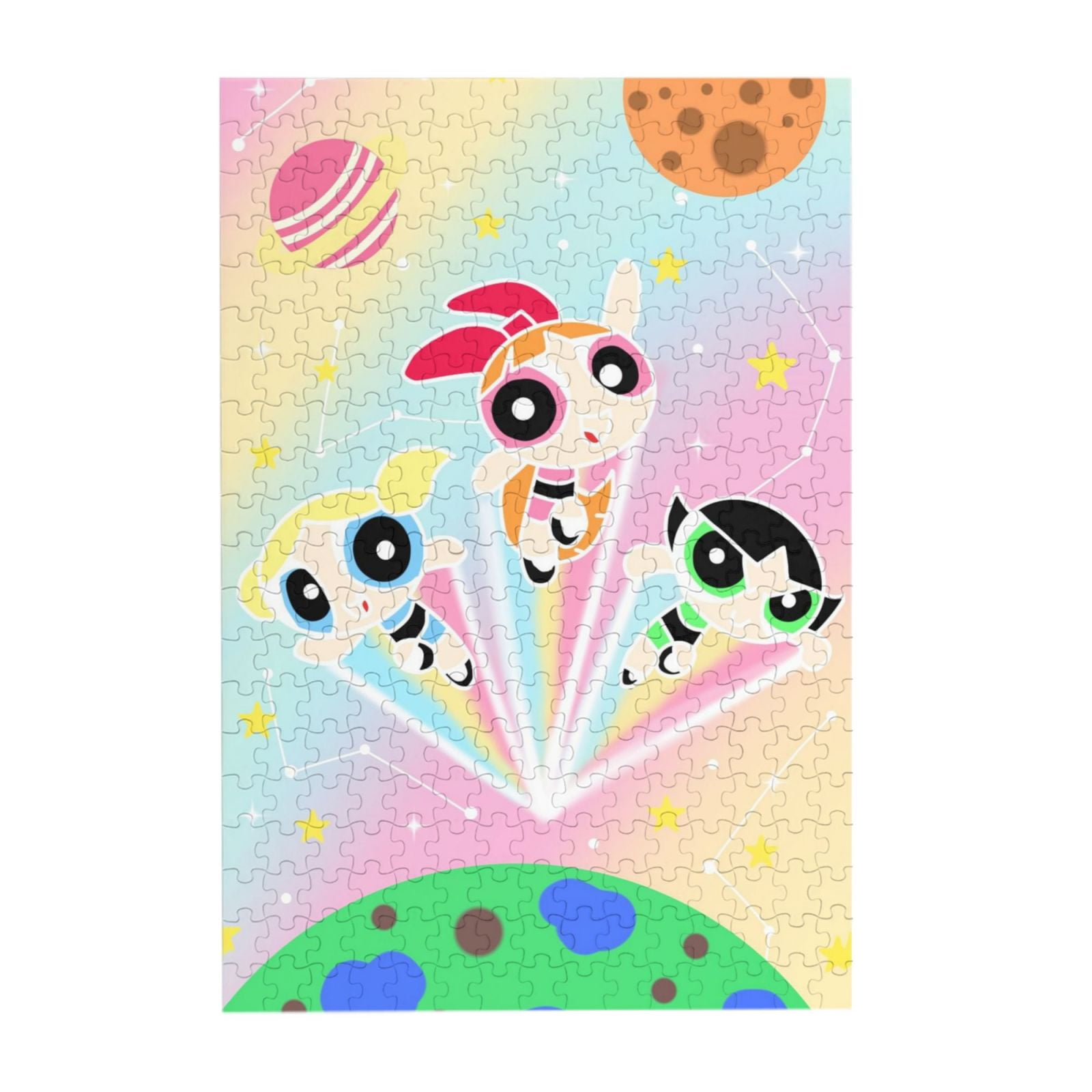 500 Pieces Powerpuff Girls Jigsaw Puzzles Cartoon Anime Picture Puzzle ...