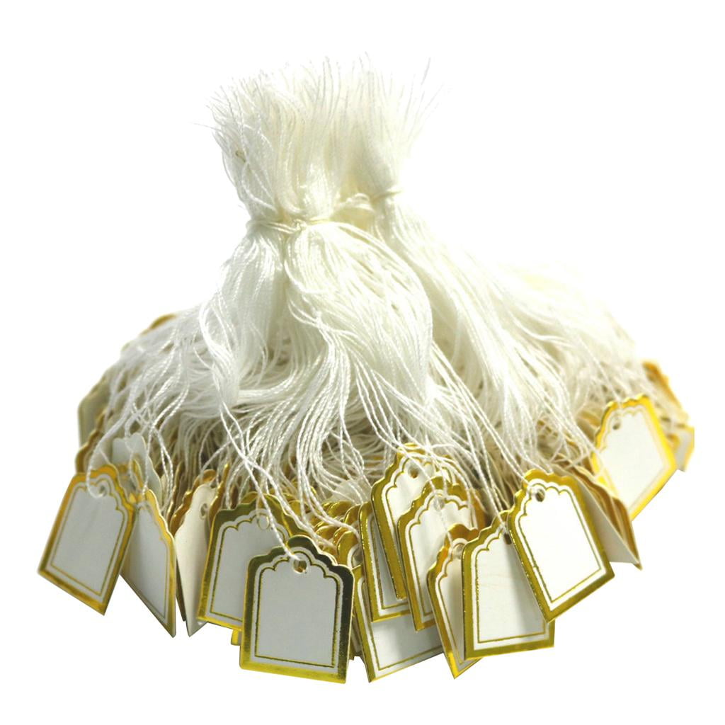 chiwanji Price Tags, 500 Pieces Small Blank Writable Paper Labels with ...