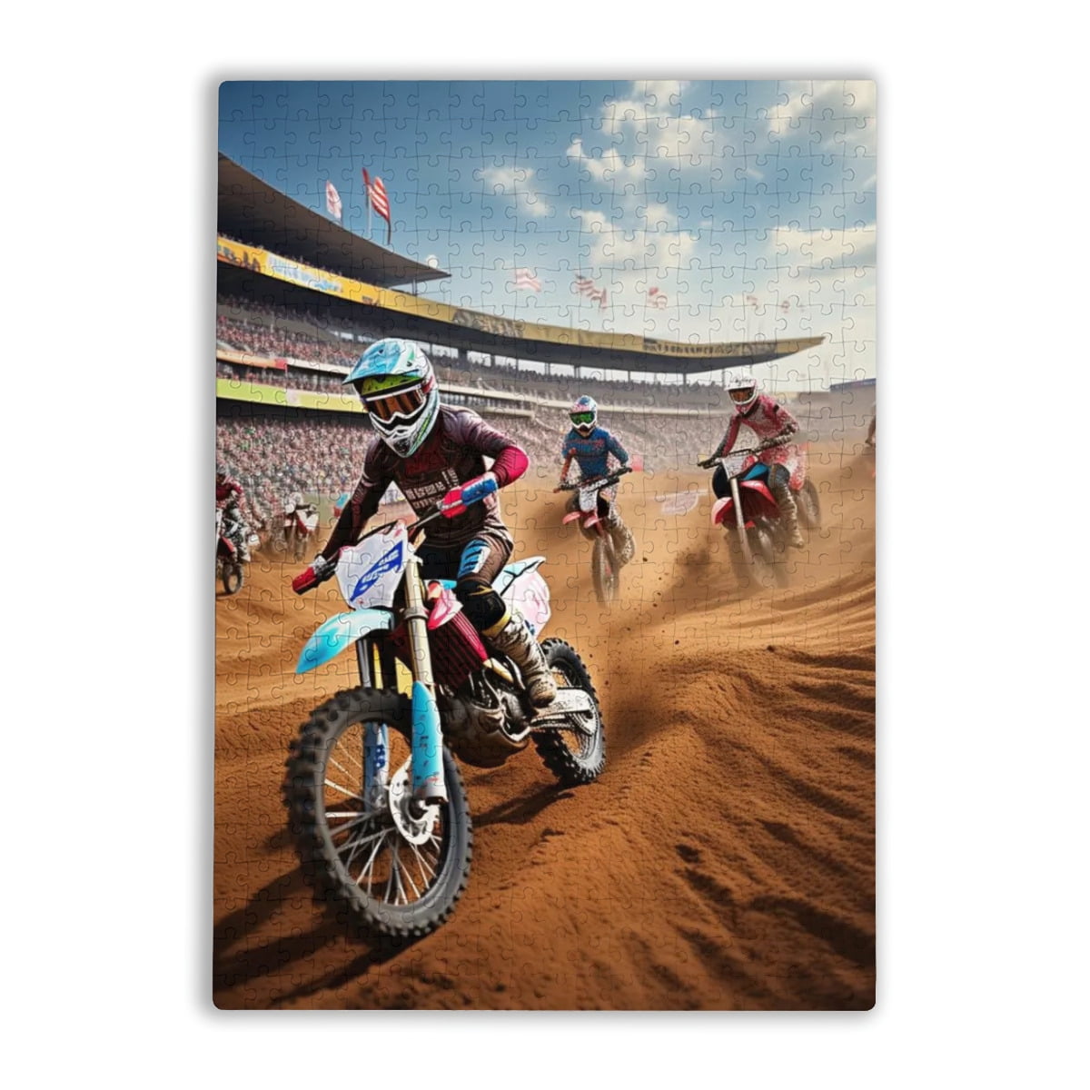 500 Pieces Puzzle For Adults Dirt Bike Racing Motocross Racing Large ...