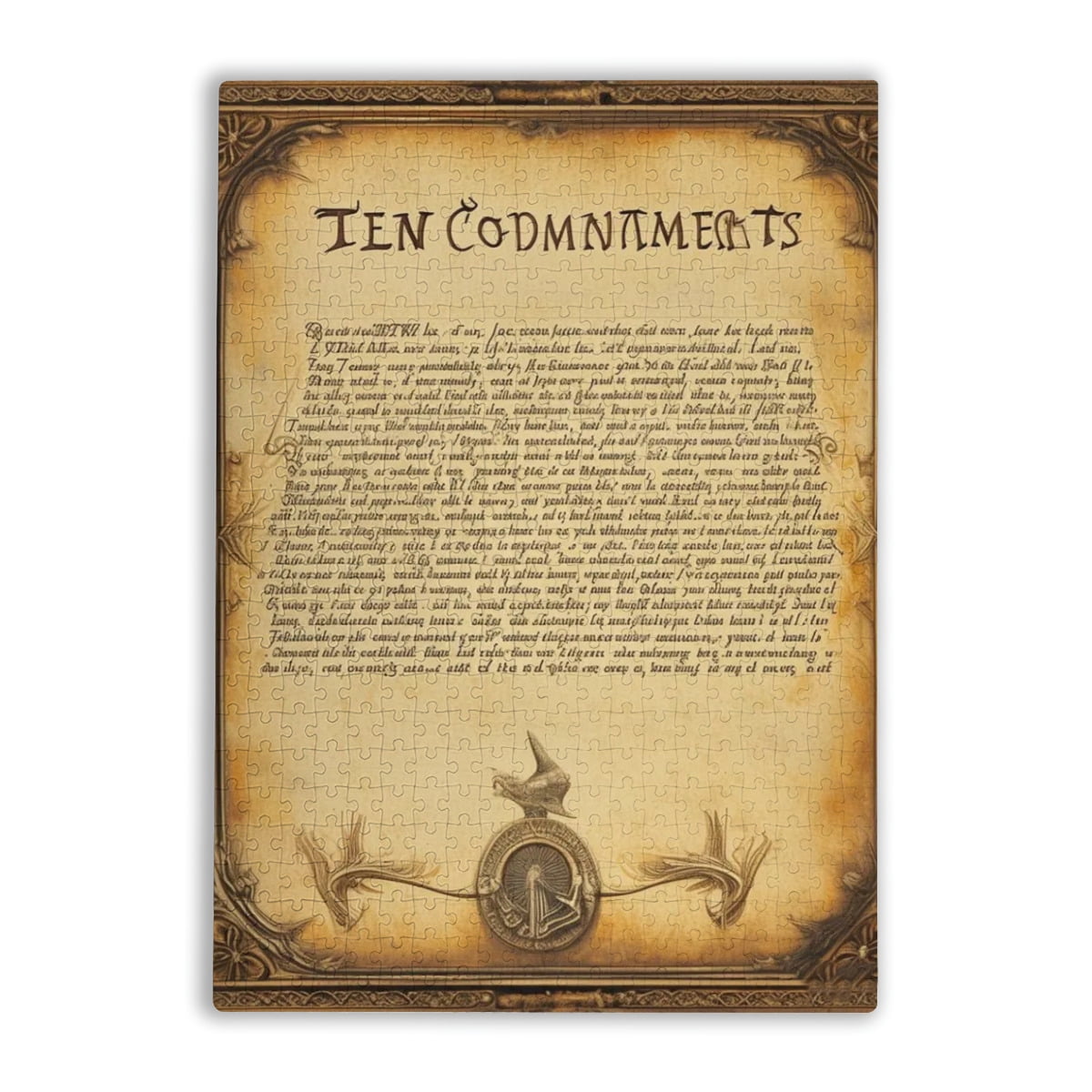 500 Pieces Puzzle For Adults The Ten Commandments Wall Art 0 ...