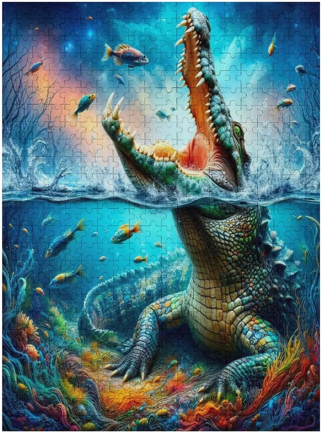 500 Pieces Puzzle for Adults Crocodile Alligator Jigsaw Puzzle 500 ...