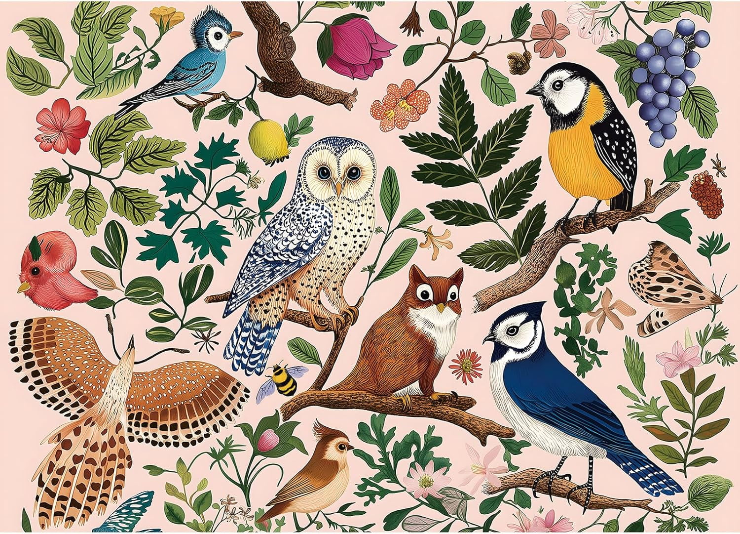 500 Pieces Puzzles for Adults Forest Birds Jigsaw Puzzles 500 Pieces ...