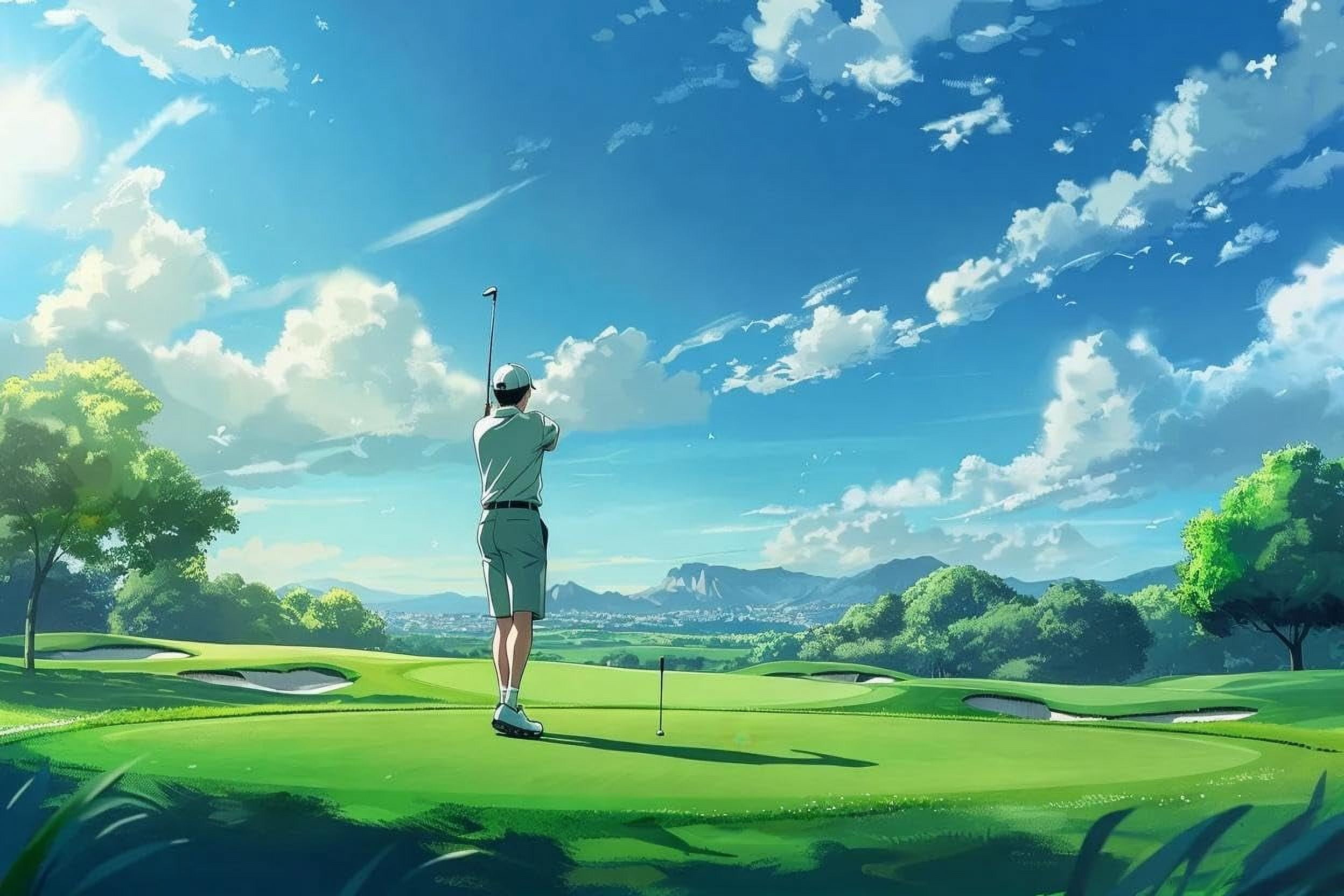 500 Pieces Puzzles for Adults Kids Cool Anime Golf Lesson Picture Anime ...