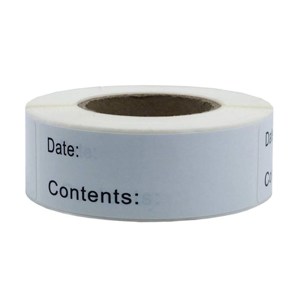 500 Pieces Removable Food Freezer Labels, 1 x 3 Inch Food Storage ...