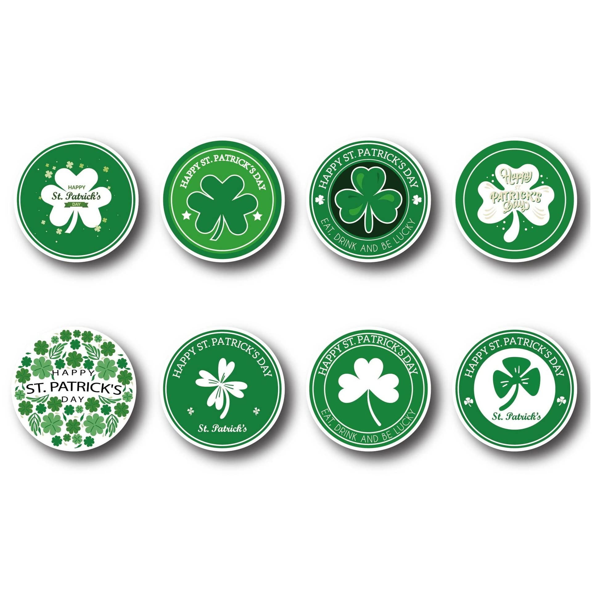 500 Pieces St. Patrick's Day Roll Stickers 1.5 Inch Irish Green ...