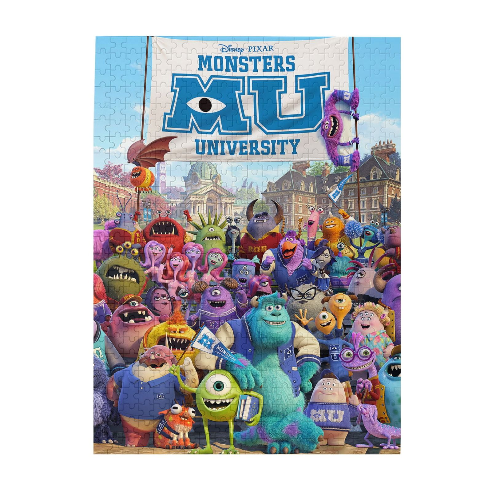500 Pieces Unique Monsters Inc Jigsaw Puzzles For Adults Cartoon Wooden ...