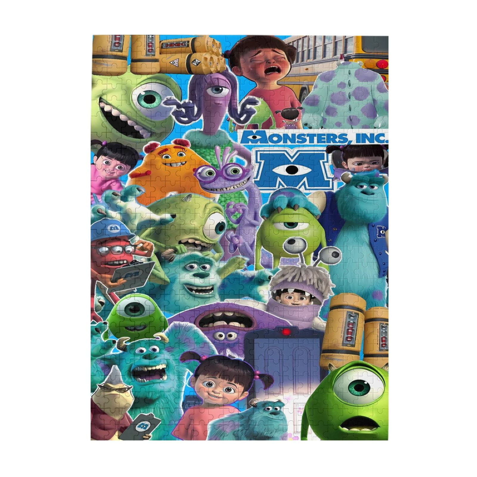 500 Pieces Unique Monsters Inc Jigsaw Puzzles For Adults Cartoon Wooden ...