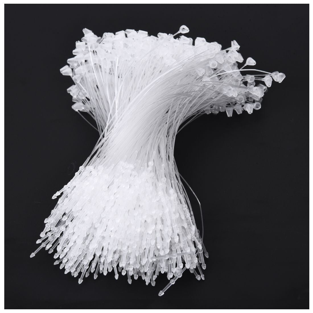 500 Pieces White Snap Lock Pins Loop Price Tag Fastener 5" 130mm ...