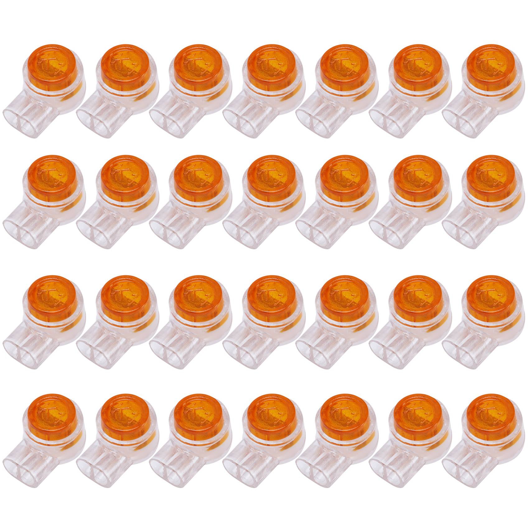 500 Pieces Yellow Button Gel Filled Phone Wire Butt Splice UY Connector ...