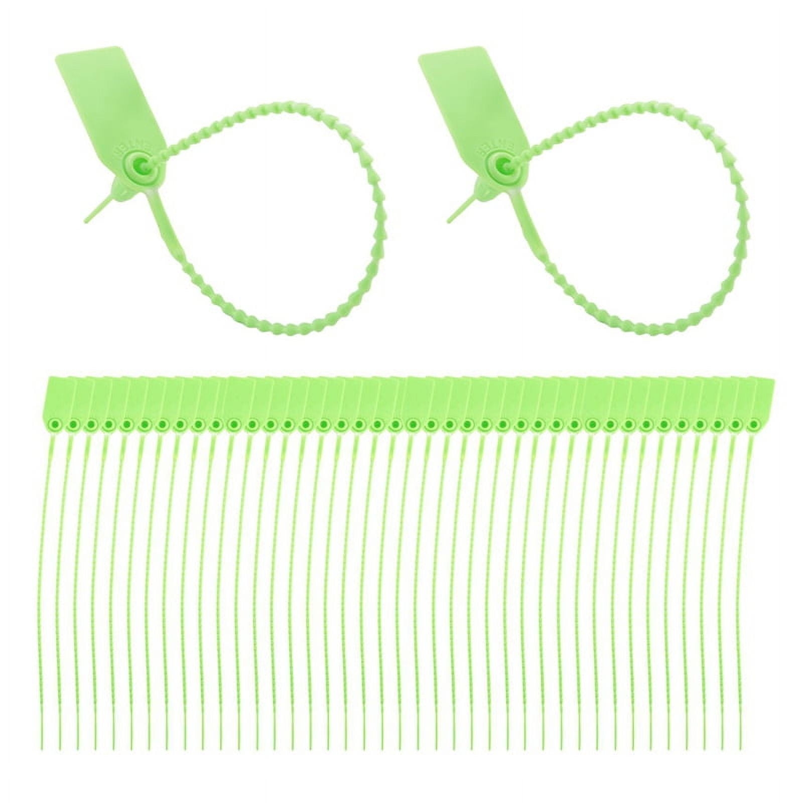 500 Plastic Tamper Seals, Numbered Zip Ties Tags,Disposable Self ...