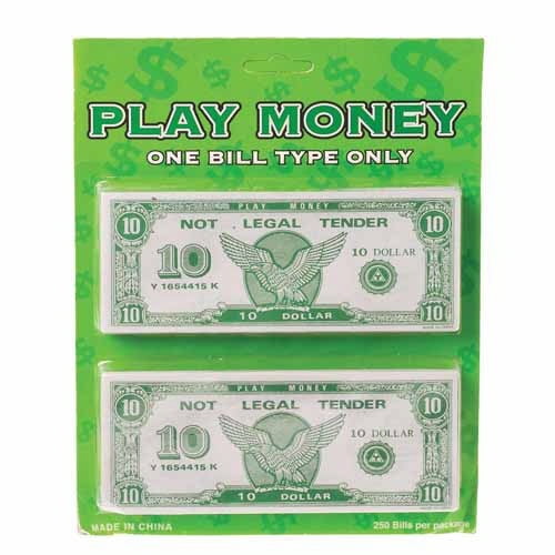 Play Money 1 Dollar Bills