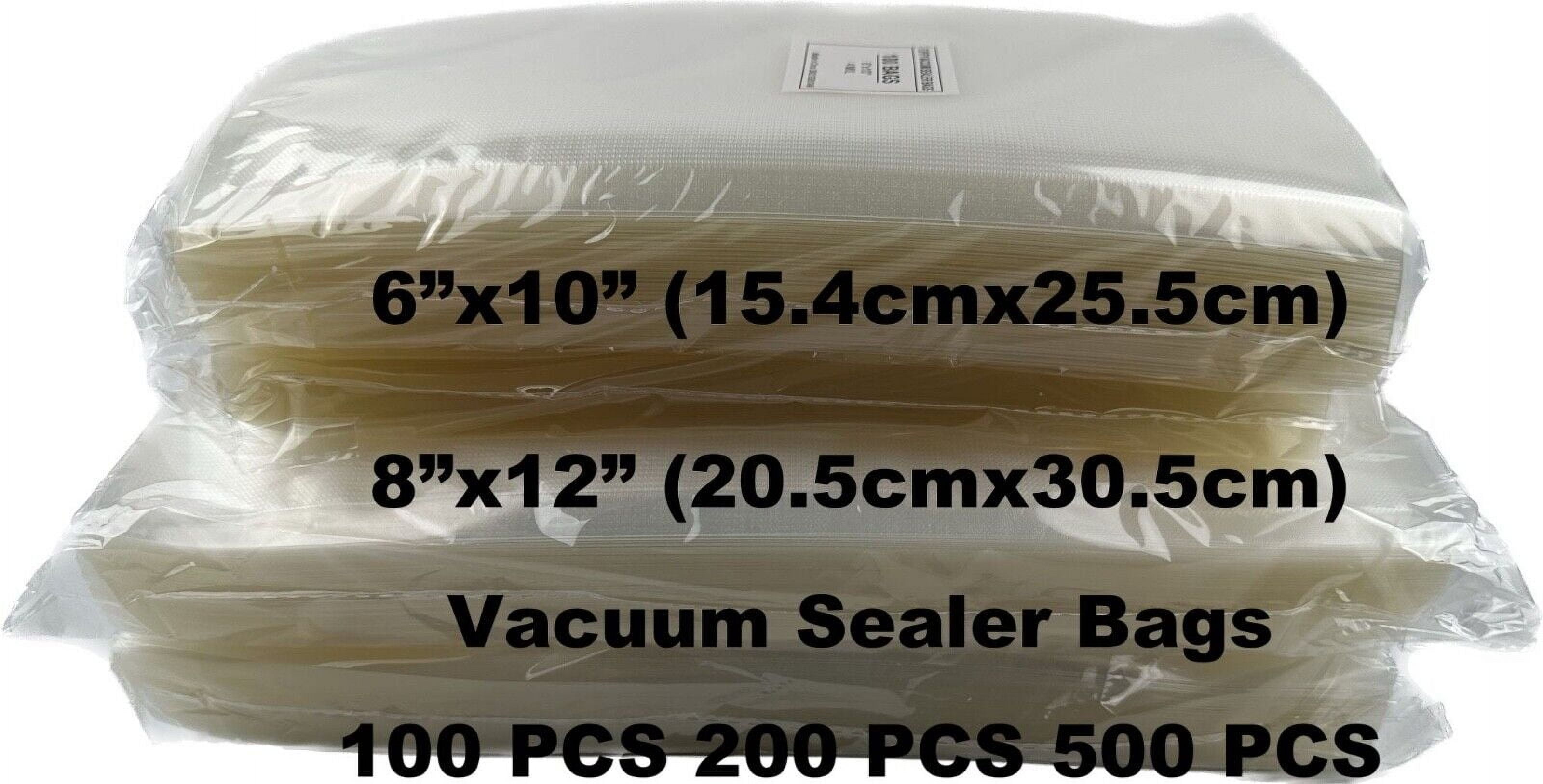 500 Quart Vacuum Sealer Bags 8x12 6x10 Embossed Food Saver Storage ...