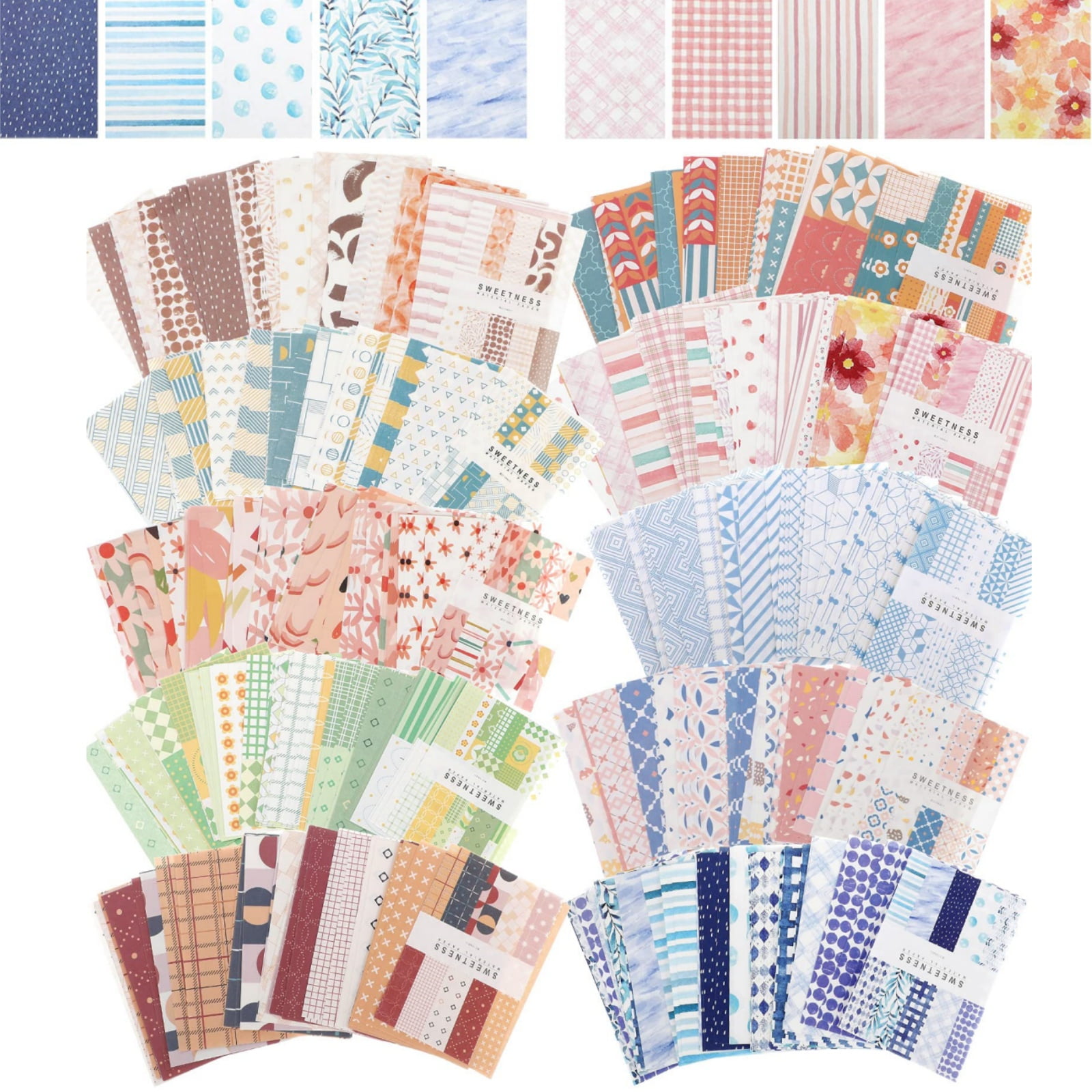 500 Sheets Vintage DIY Scrapbook Paper Supplies Aesthetic Paper ...