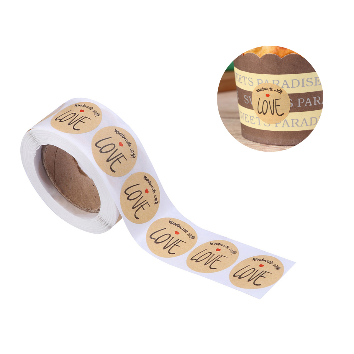 500 Sheets/Volume Number Stickers Labels Envelope Seals Nail - Walmart.com