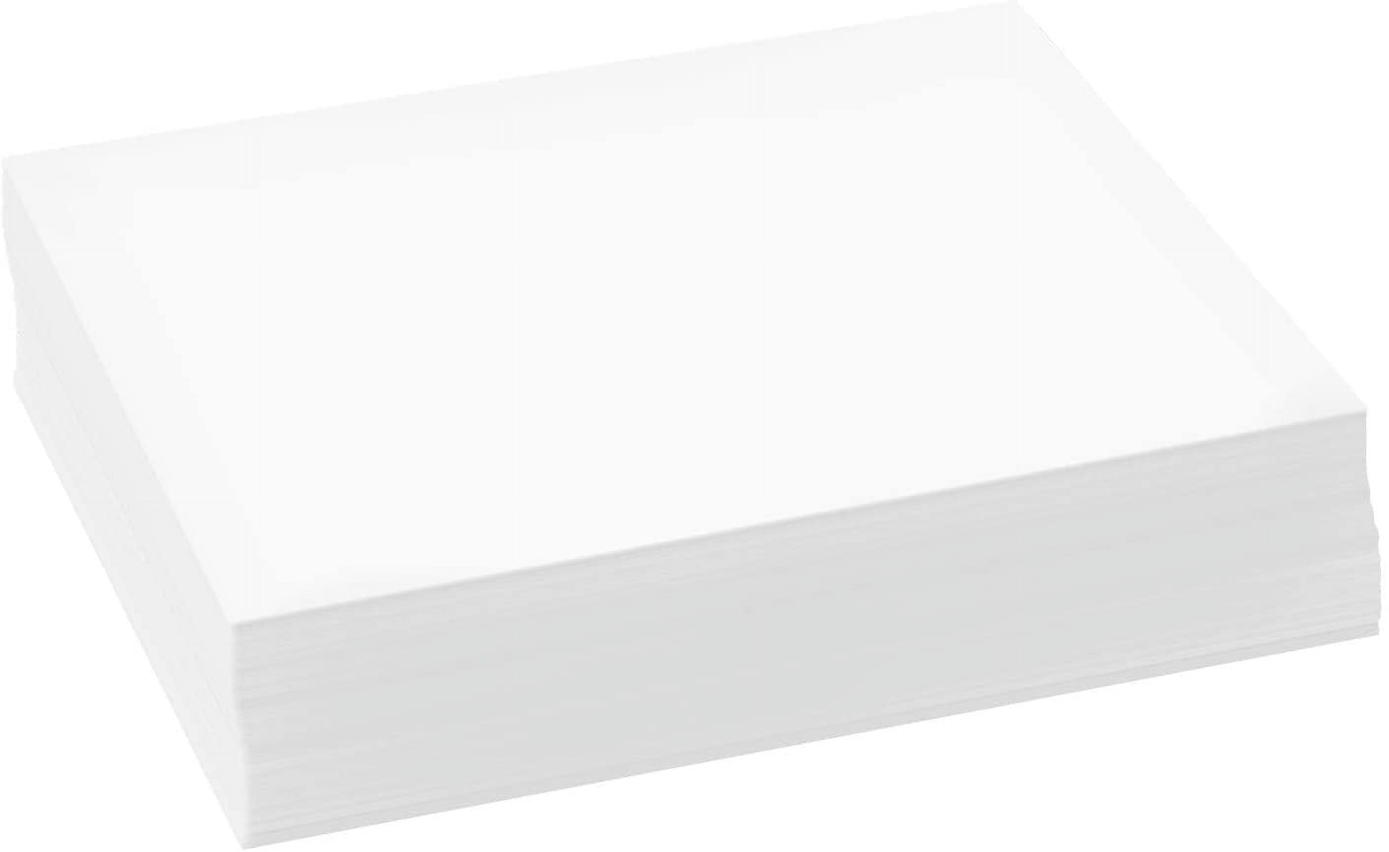 Superfine Printing Inc. Bulk 500 Sheets Bright White 8.5" x 5.5" Half ...