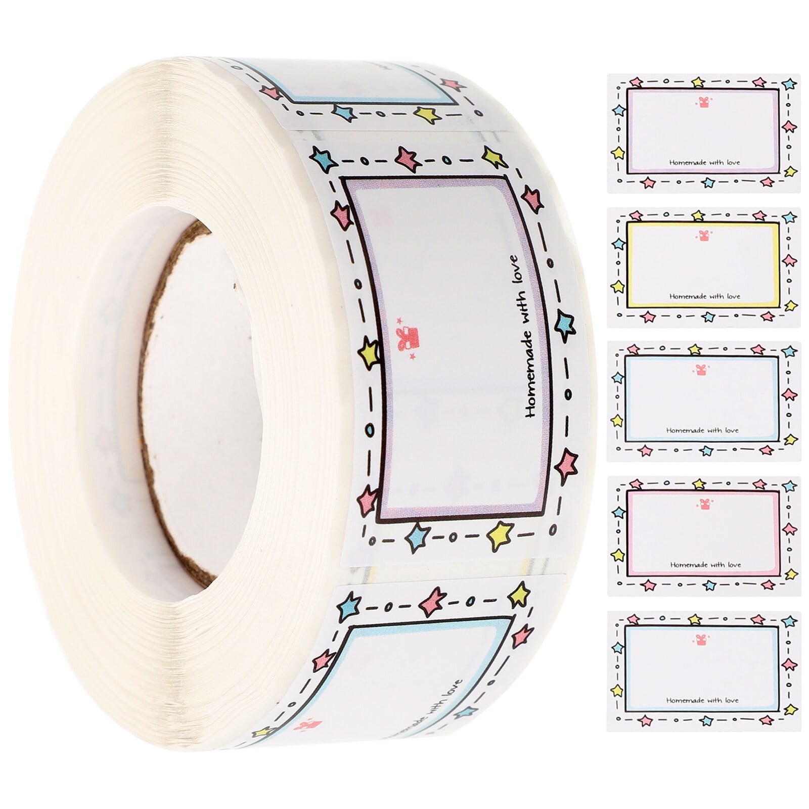 500 Sheets of Compact Food Labels Blank Label Stickers Multi-function ...