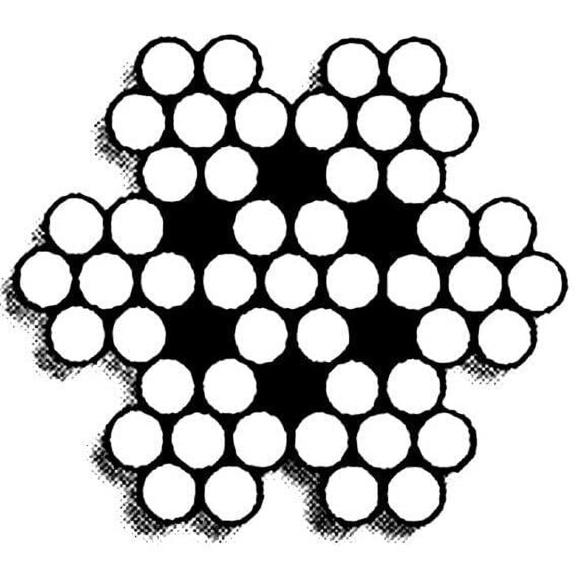 500' Steel Aircraft Cable 1/8" 3.17mm 7x7 Hot Dipped Galvanized Wire ...