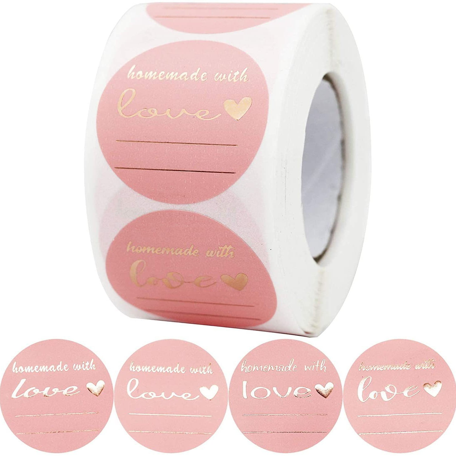 500 Stickers 3.8cm Hot Stamping Sticker Labels, 1.5 Inch for Baking ...