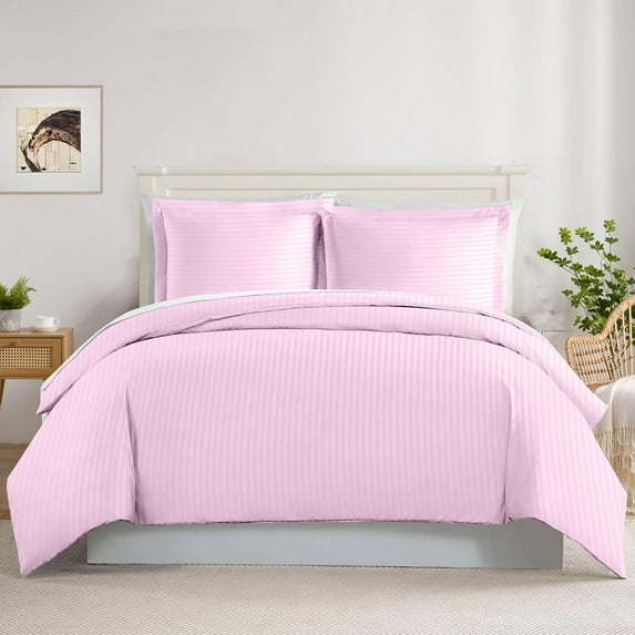 500-Thread Count 3-PCs Duvet Cover Set | Corner Ties | Ultra Soft ...